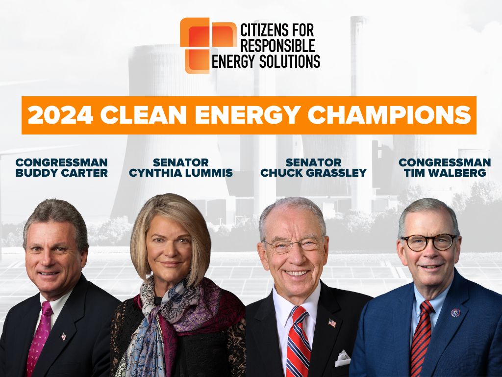CRES Names 2024 Congressional Clean Energy Champions - Citizens for Responsible Energy Solutions
